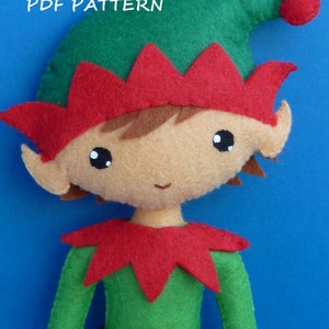 PDF Sewing Pattern to Make a Felt Christmas Elf. - Etsy