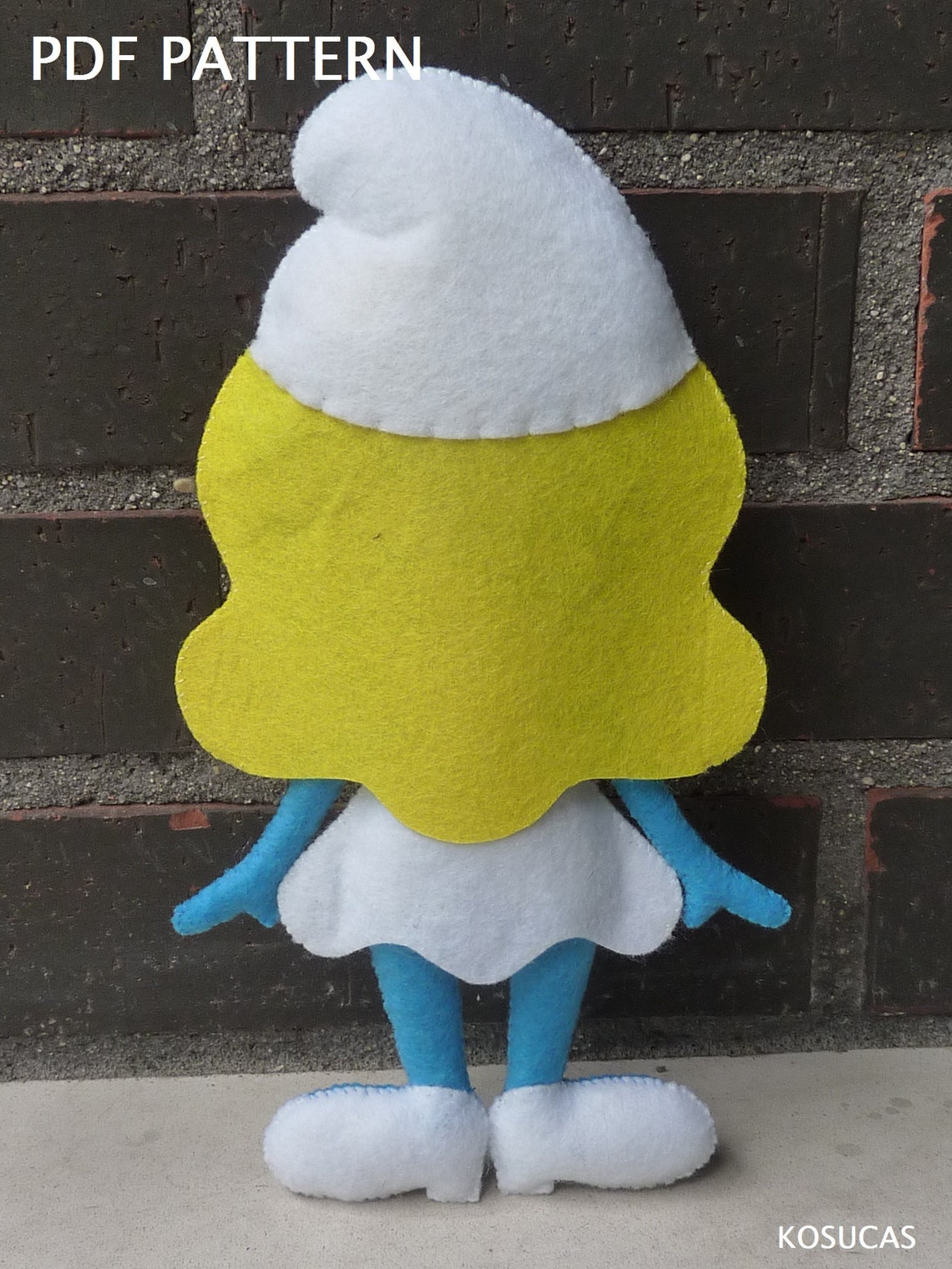 PDF Pattern to Make a Felt Smurfette. - Etsy