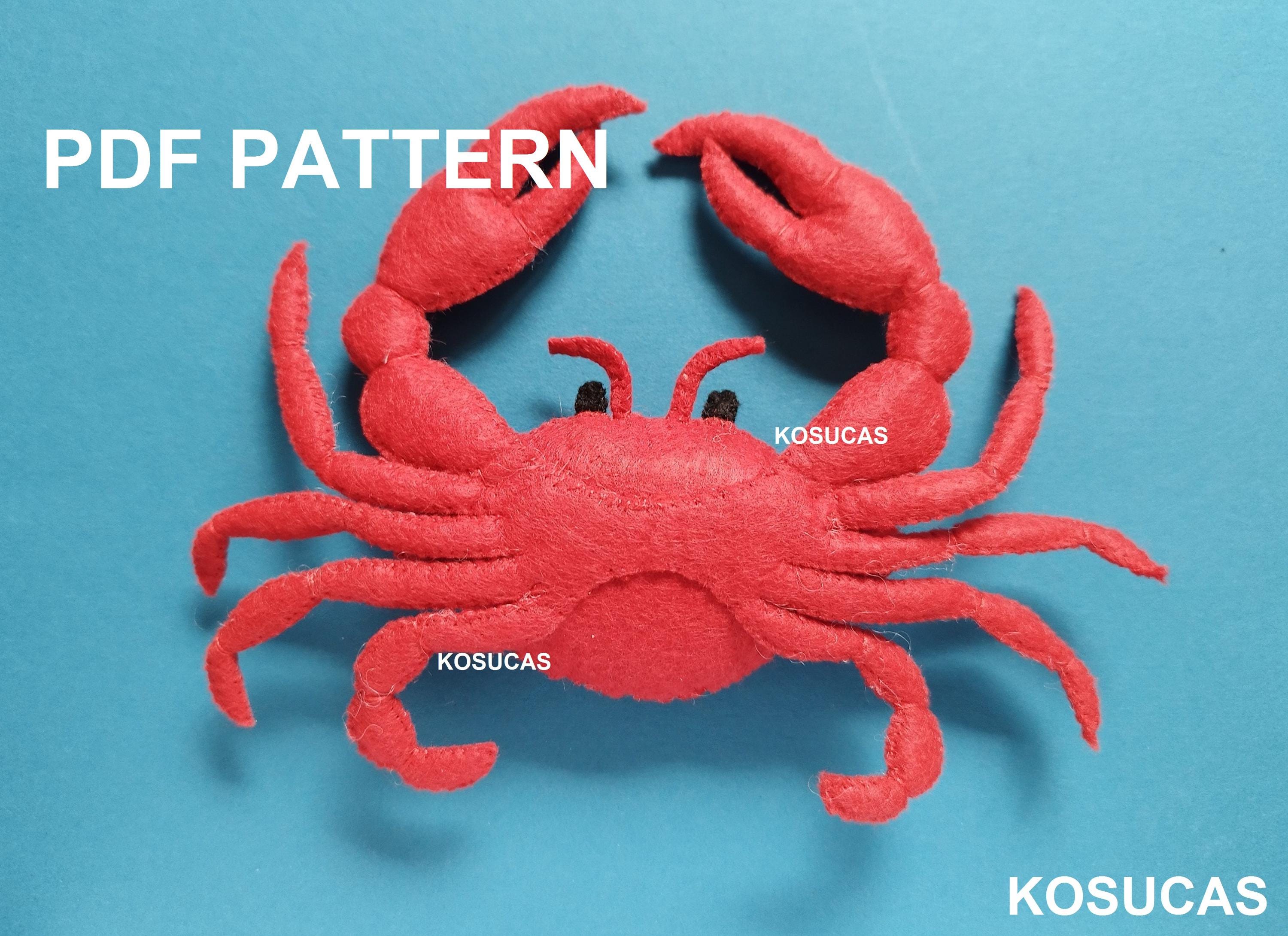PDF Sewing Pattern to Make a Felt Crab. - Etsy