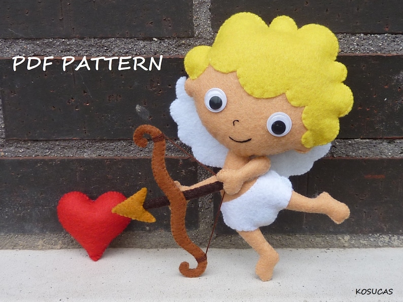 PDF Pattern to Make a Felt Cupid. | Etsy