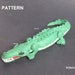 PDF Pattern to Make a Felt Cocodrile. - Etsy