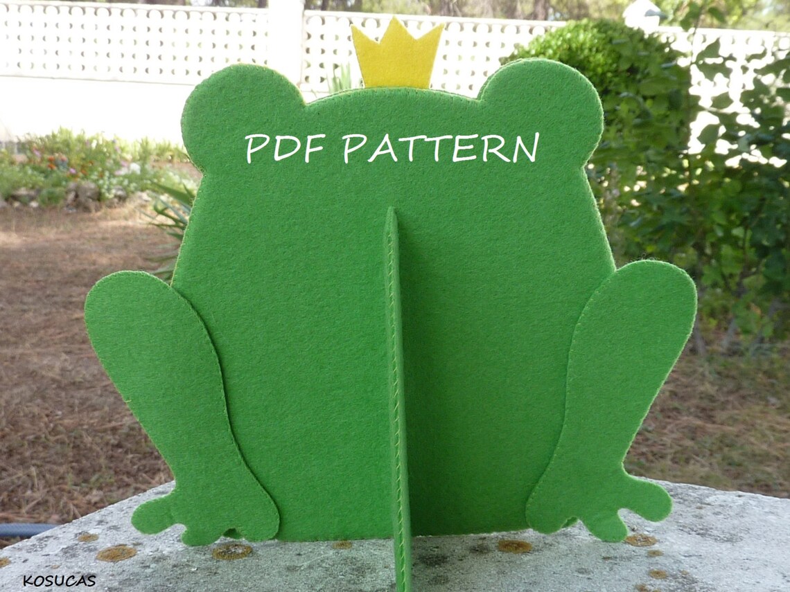 PDF Sewing Pattern to Make Felt Frog Frame. - Etsy