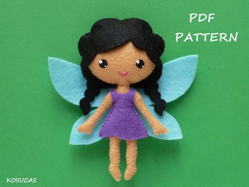 PDF Pattern to Make a Felt Small Fairies. - Etsy