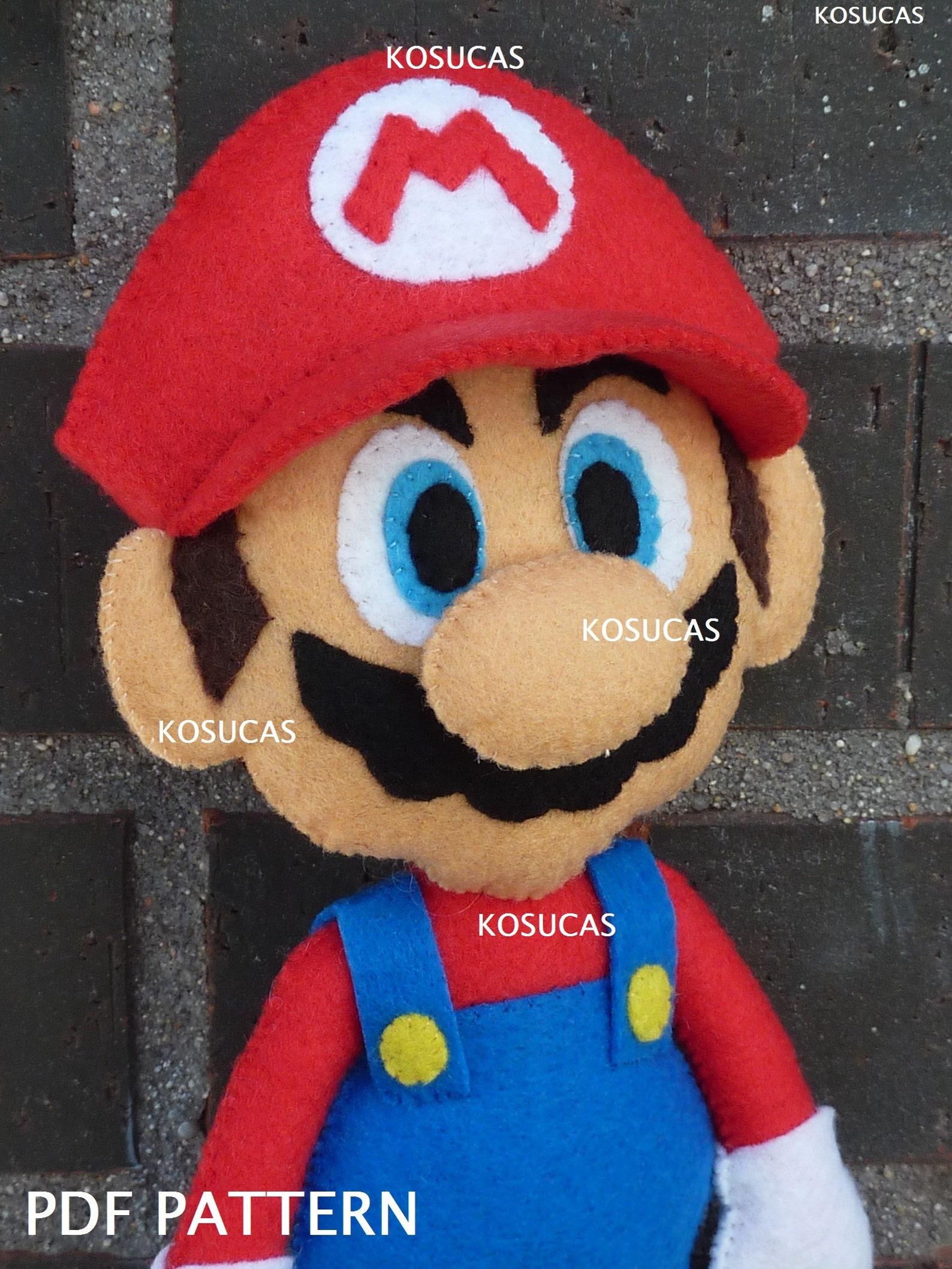 PDF Pattern to Make a Felt Mario. - Etsy Australia
