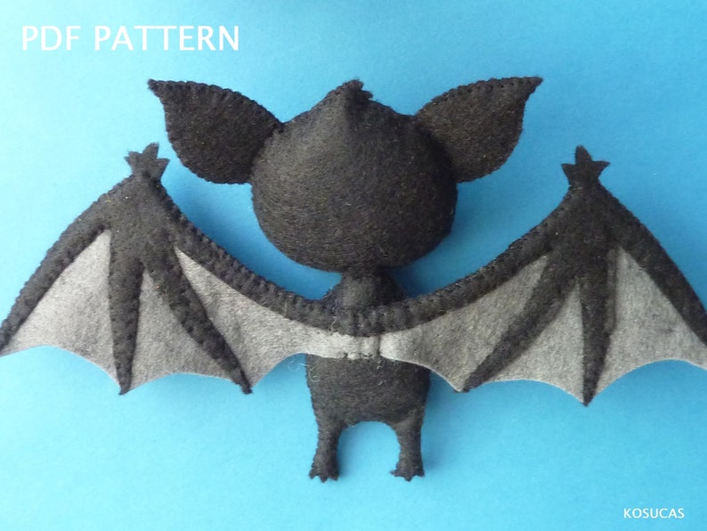 PDF Pattern to Make a Felt Bat. - Etsy