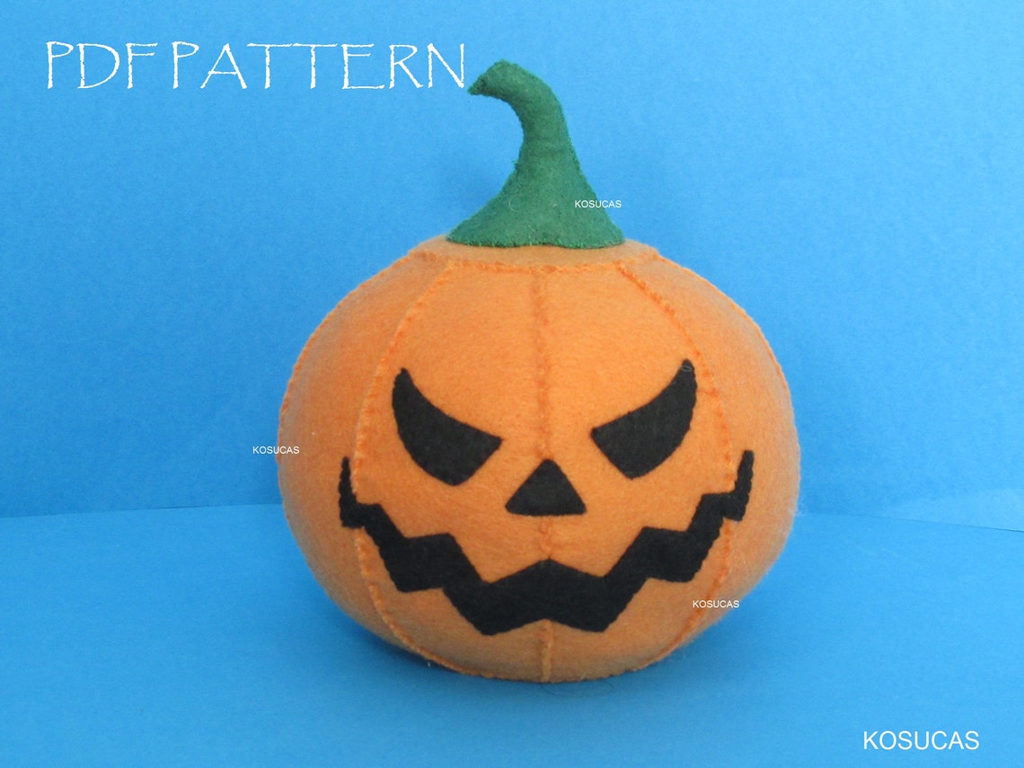 PDF Sewing Pattern to Make a Felt Pumpkin. | Etsy