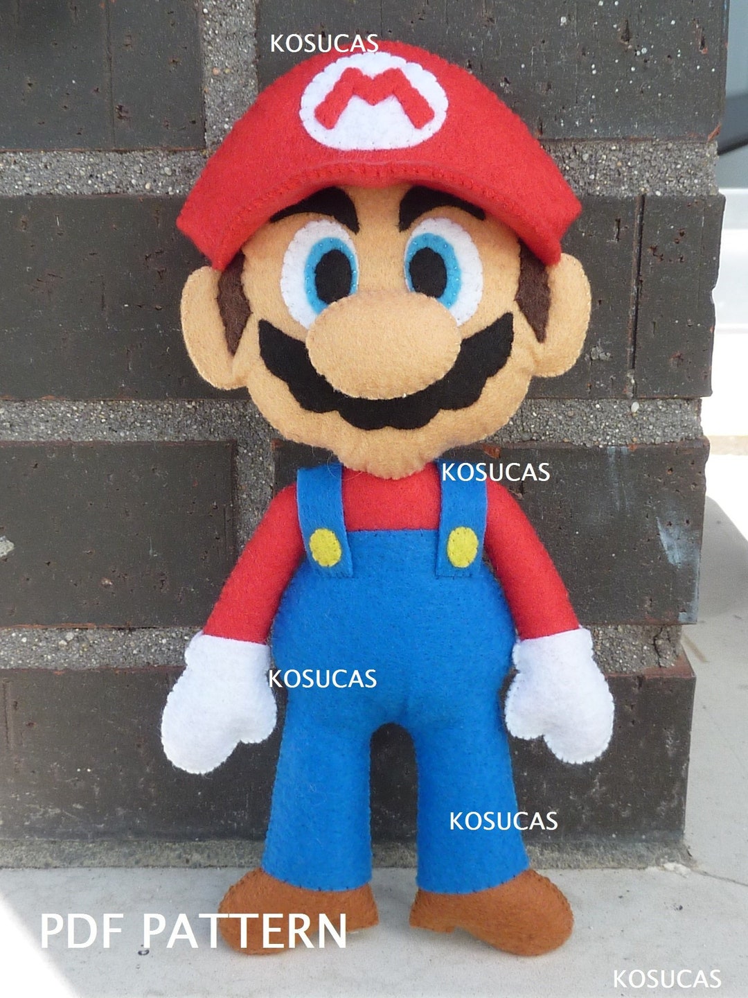 PDF Pattern to Make a Felt Mario. - Etsy