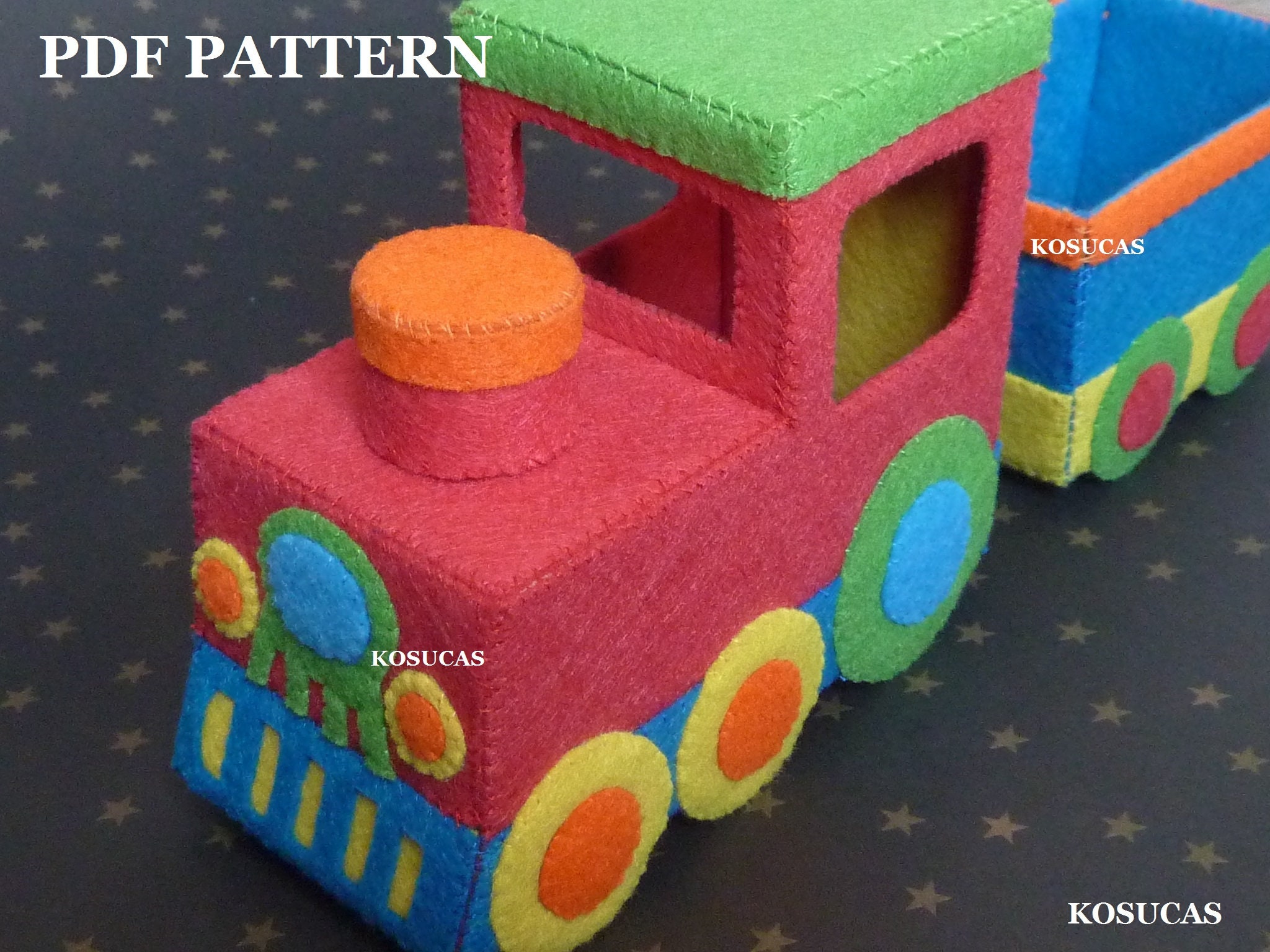 PDF Pattern to Make a Felt Train. - Etsy