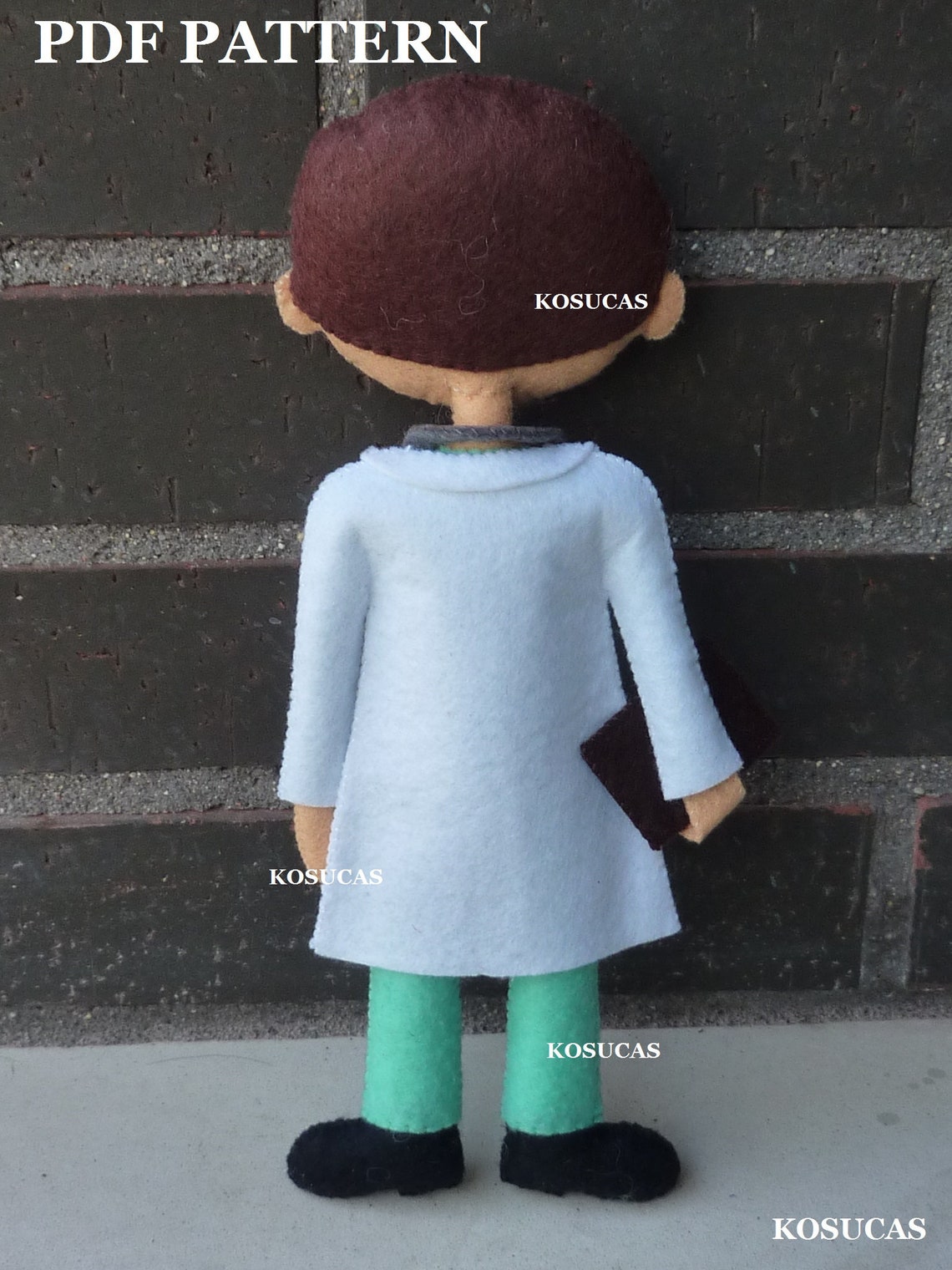 PDF Pattern to Make a Felt Doctor. | Etsy