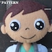 PDF Pattern to Make a Felt Doctor. - Etsy