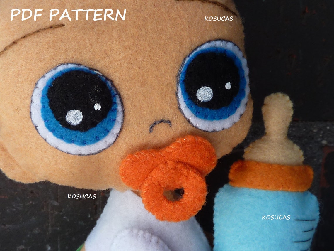PDF Pattern to Make a Felt Baby. | Etsy