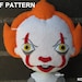PDF Pattern to Make a Felt Scary Clown. - Etsy