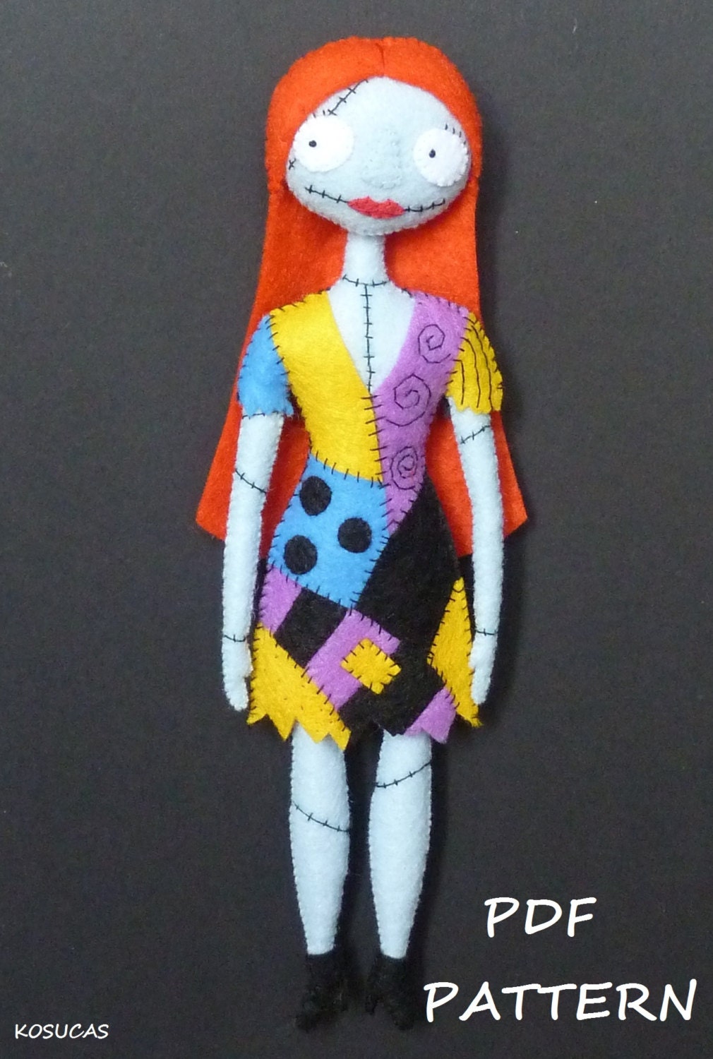 PDF Pattern to Make a Felt Sally. - Etsy