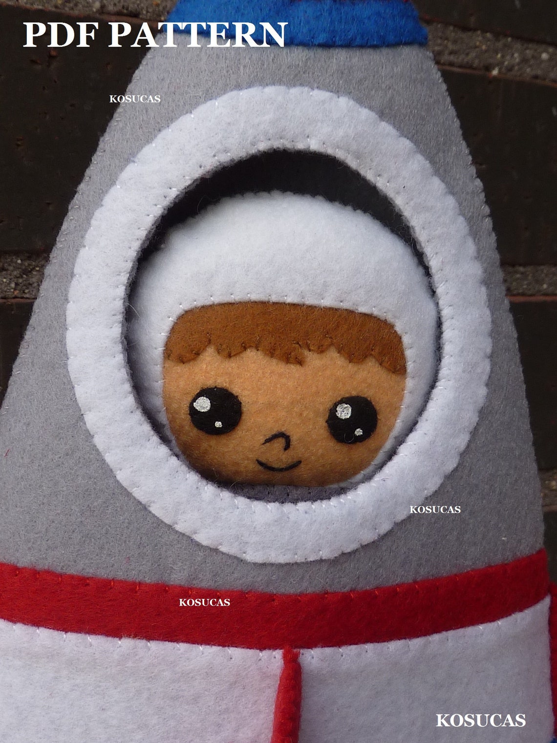 PDF Pattern to Make a Felt Rocket and a Felt Astronaut. - Etsy UK