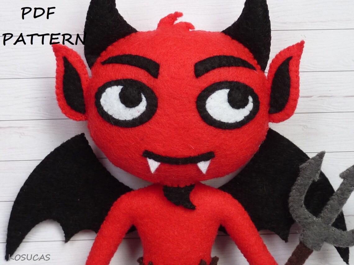 PDF Pattern to Make a Felt Devil. - Etsy
