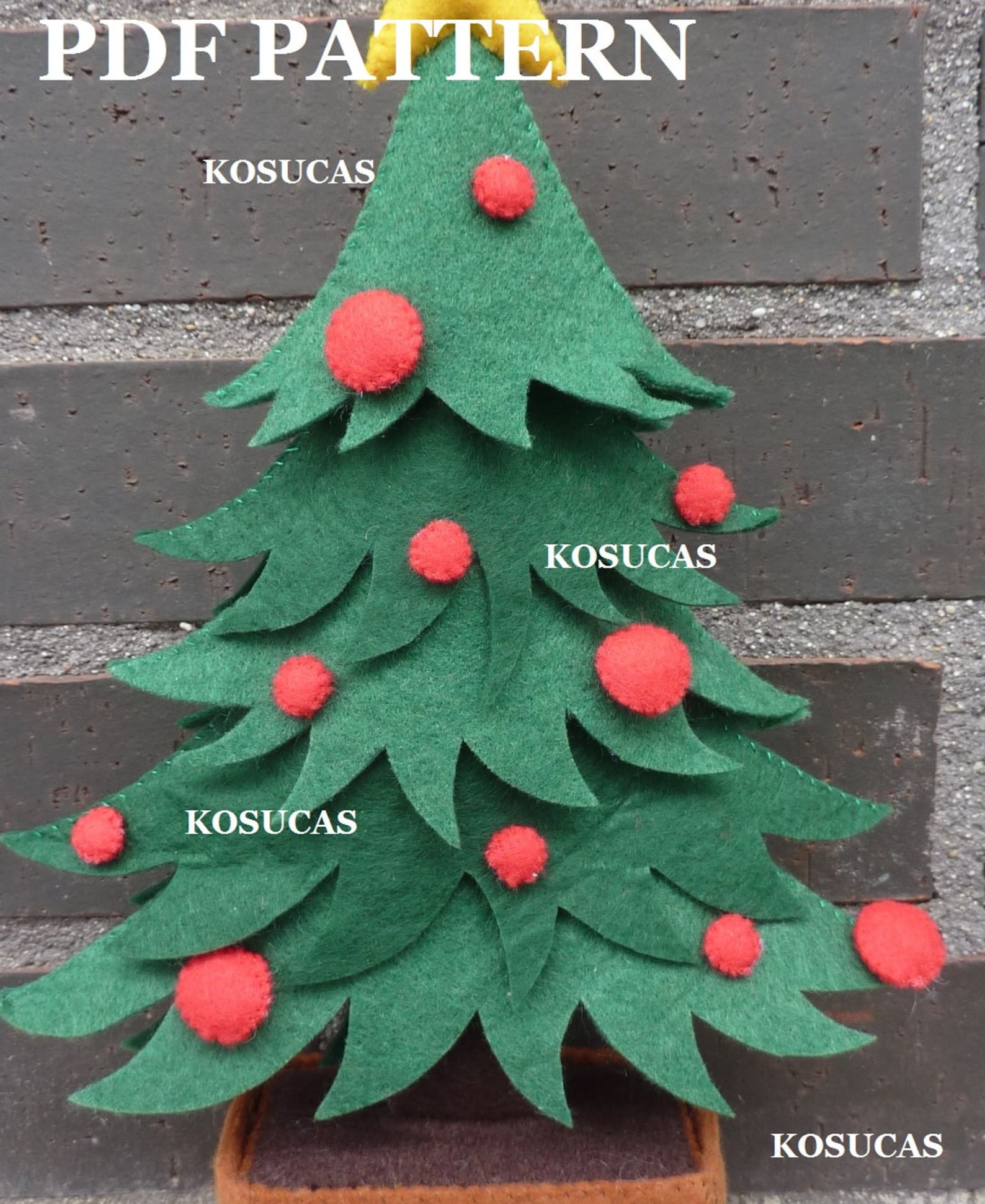PDF Pattern to Make a Felt Christmas Tree. - Etsy