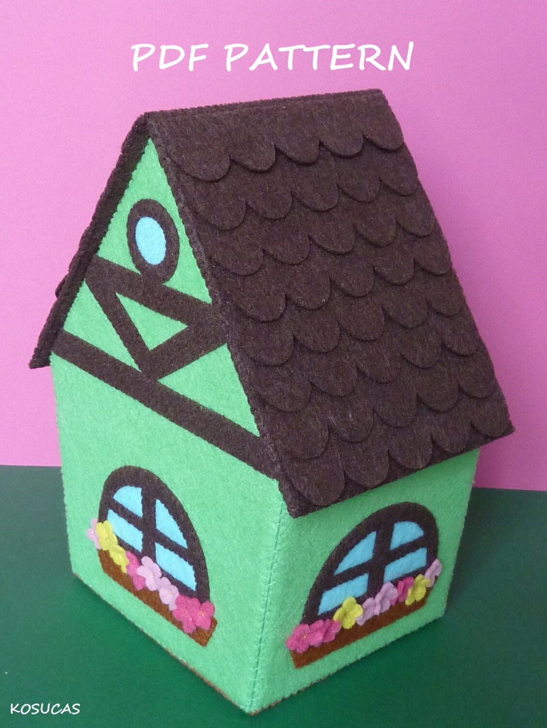 PDF Pattern to Make a Felt House. - Etsy