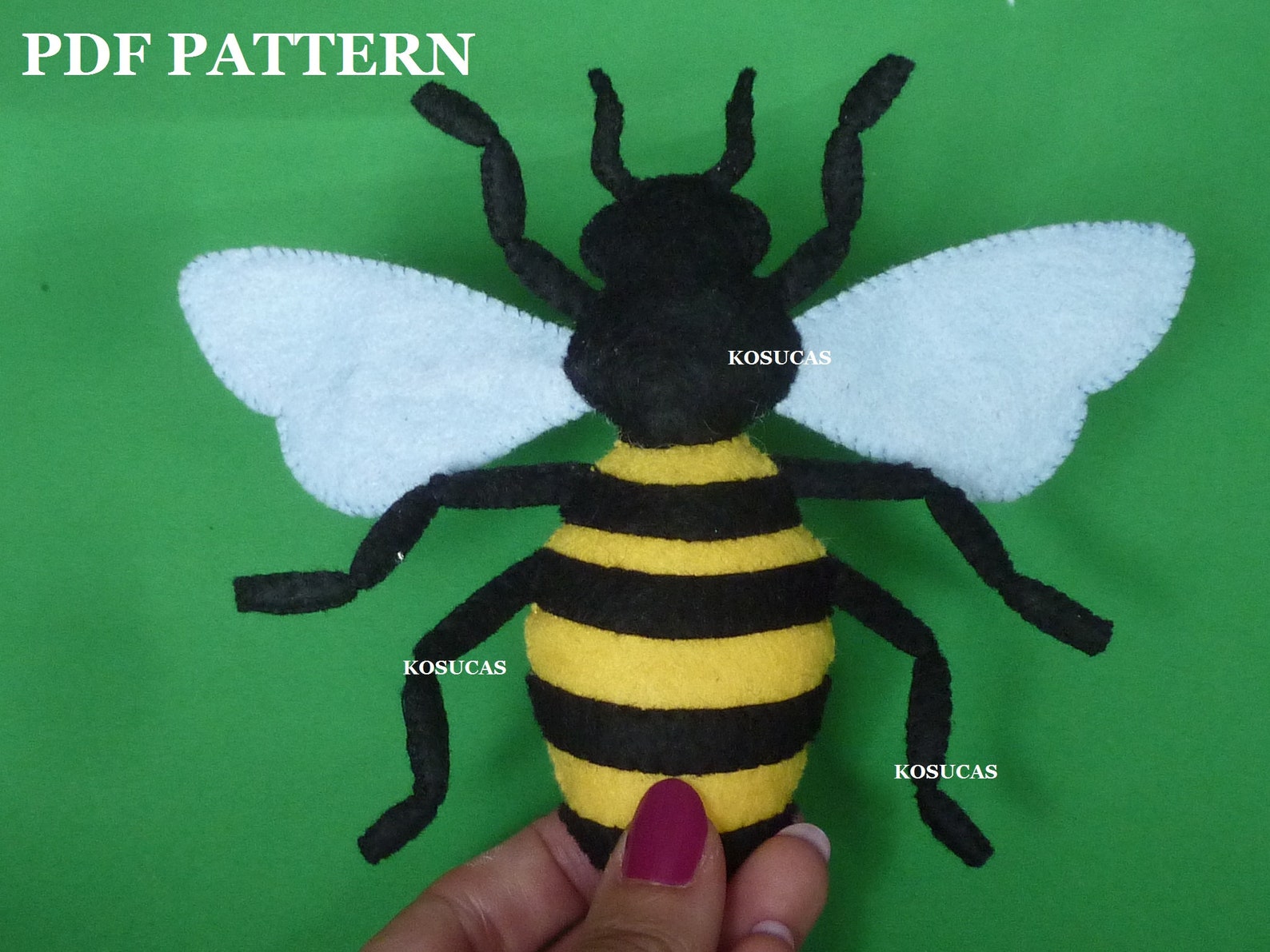 PDF Pattern to Make a Felt Bee. - Etsy