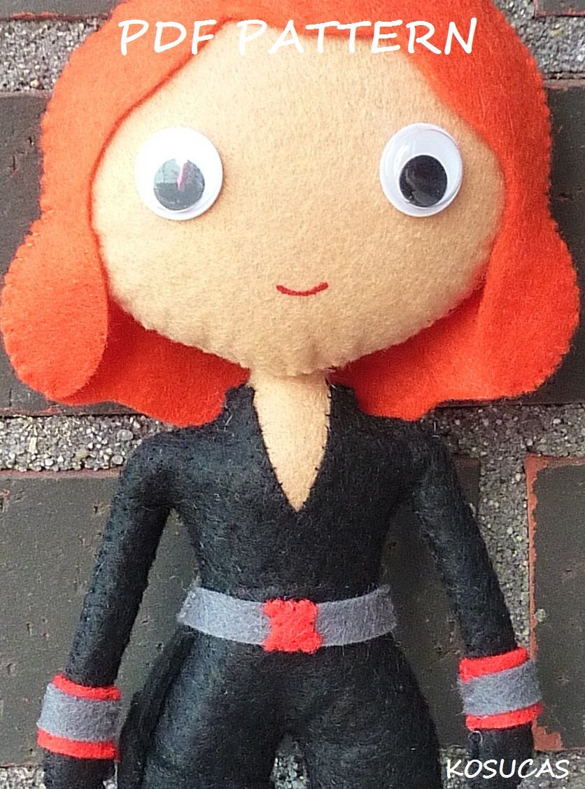 PDF pattern to make a felt Black Widow. - Etsy España
