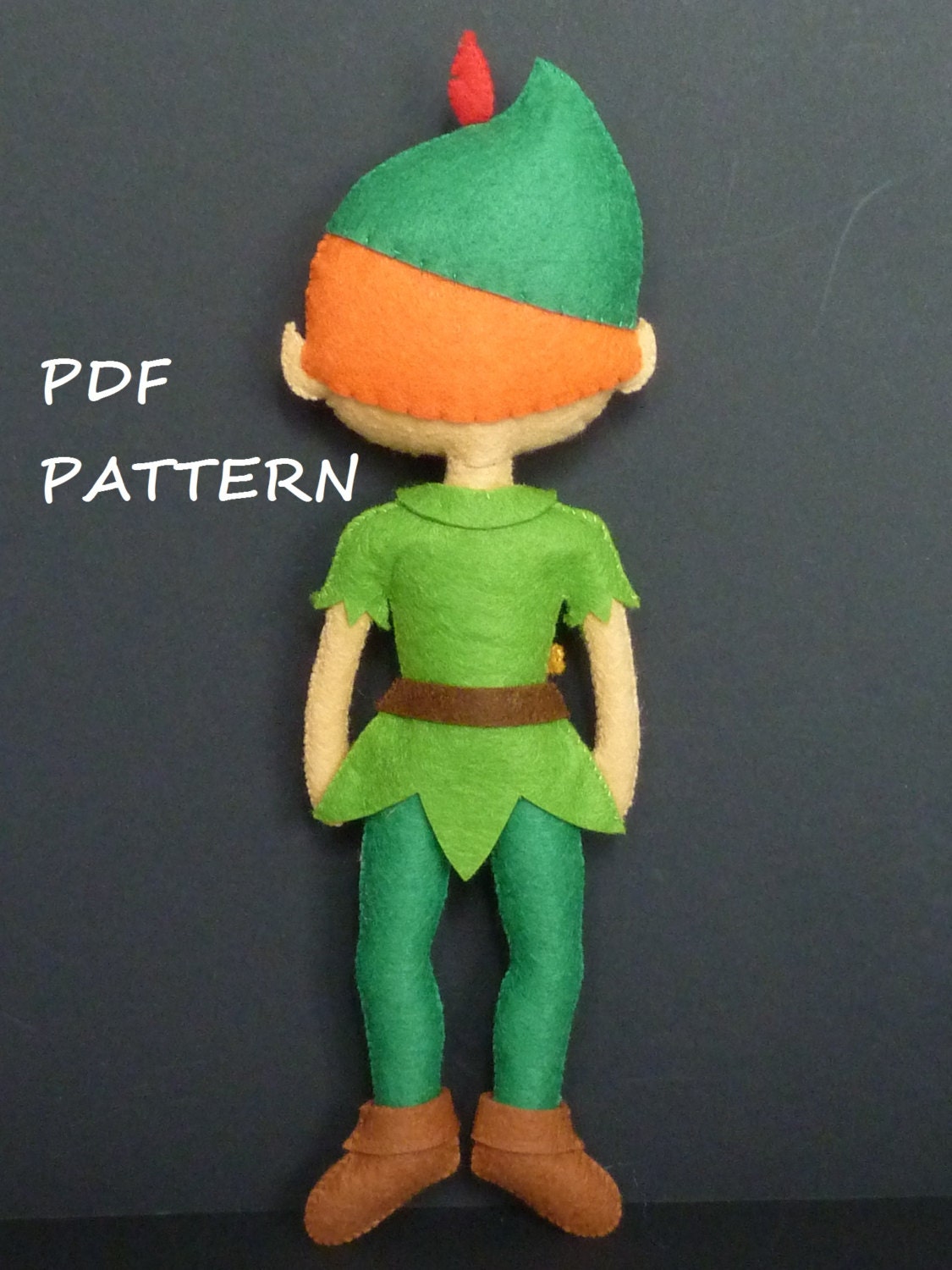 PDF Pattern to Make a Felt Peter Pan. - Etsy