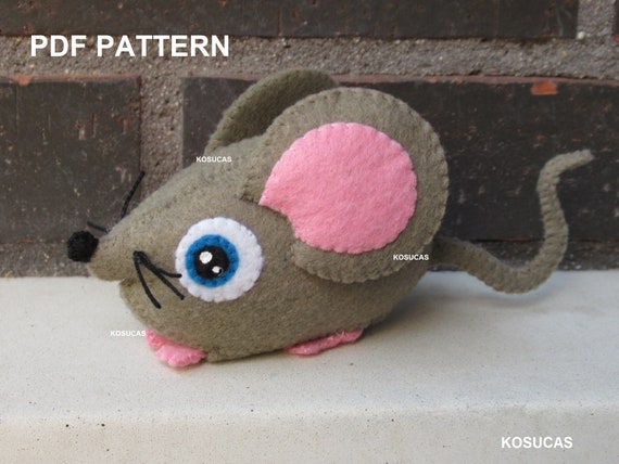 PDF Pattern to Make a Felt Mouse. - Etsy