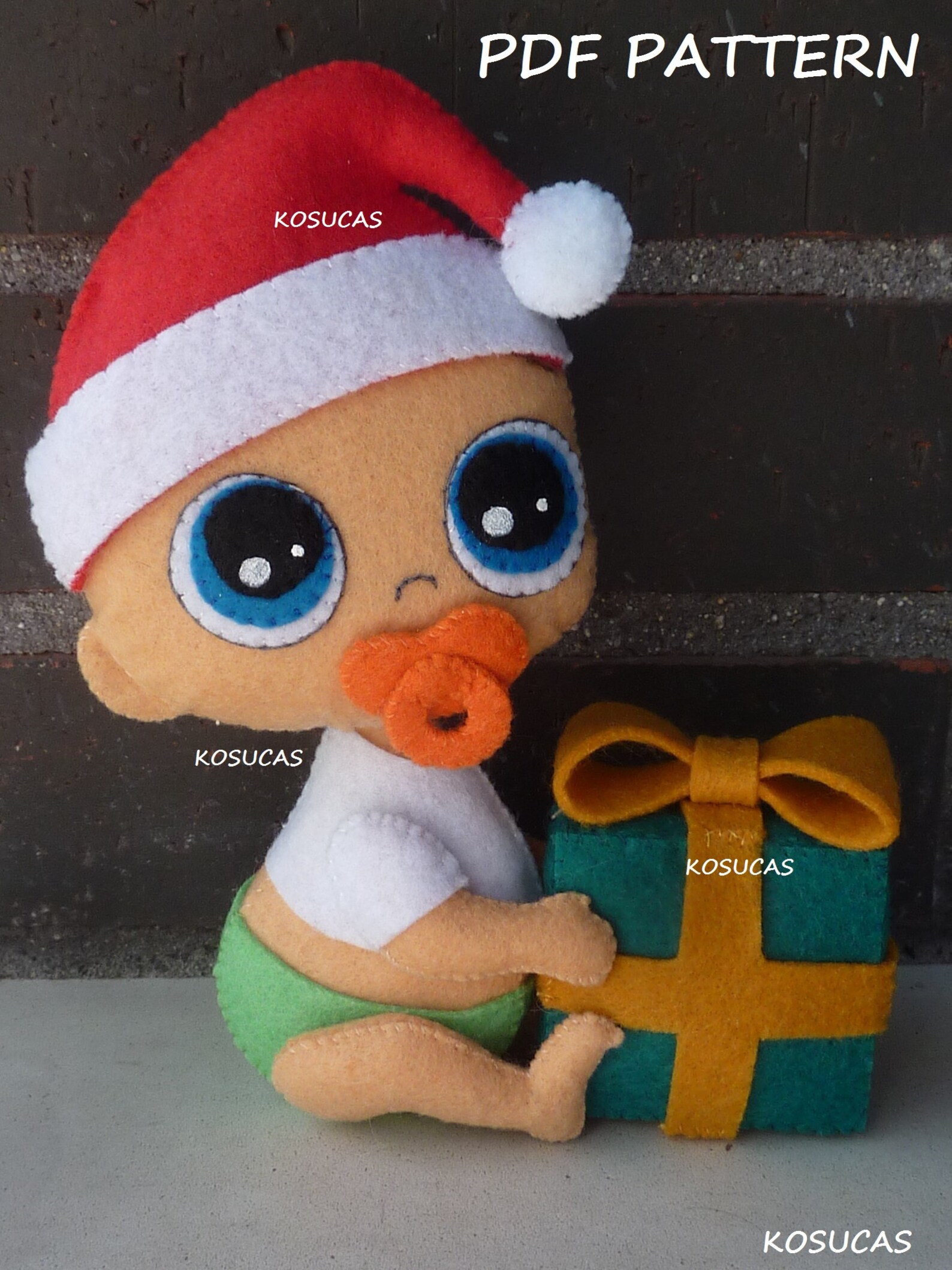 PDF Pattern to Make a Felt Baby. | Etsy