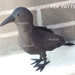 PDF Pattern to Make a Felt Crow. - Etsy