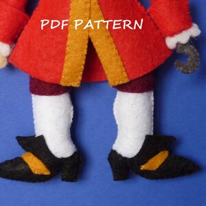 PDF Sewing Pattern to Make a Felt Captain Hook - Etsy