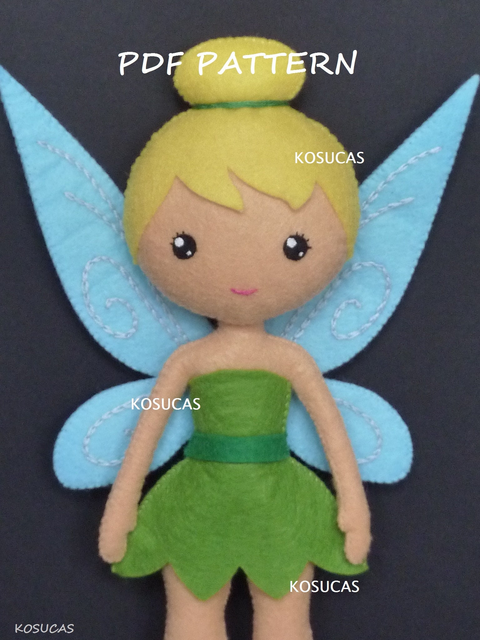 PDF Sewing Pattern to Make a Felt Fairy and a Felt Peter Pan. - Etsy