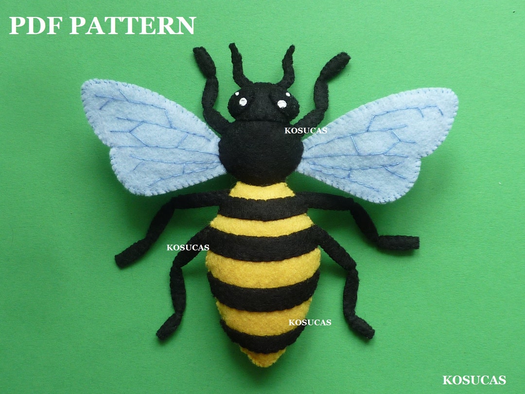 PDF Pattern to Make a Felt Bee. - Etsy