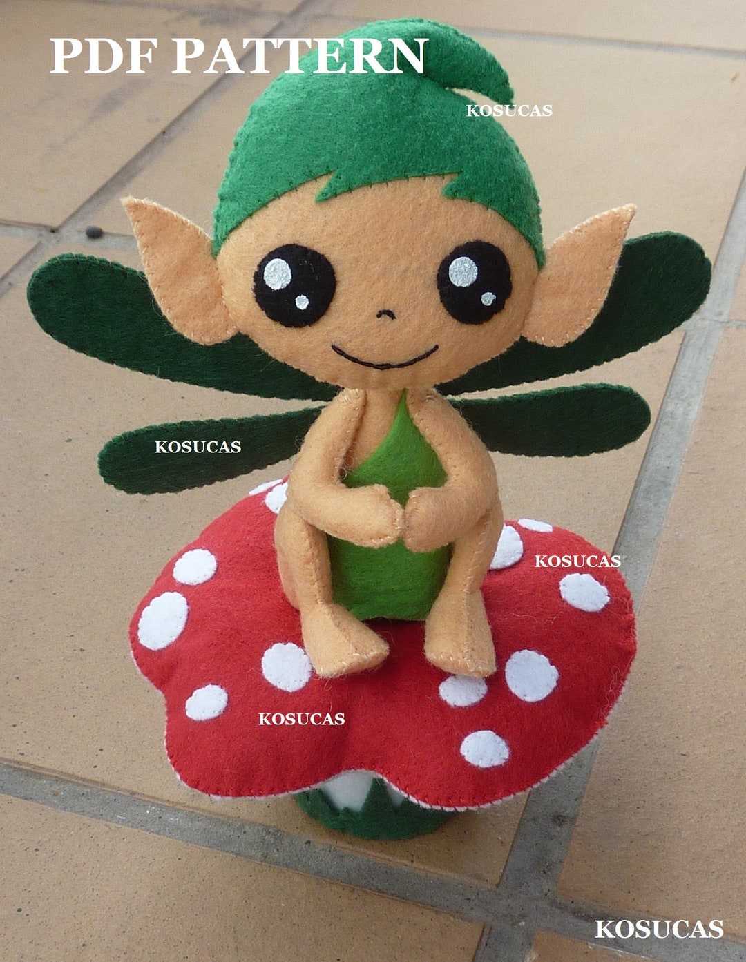 PDF Pattern to Make a Felt Forest Elf. - Etsy