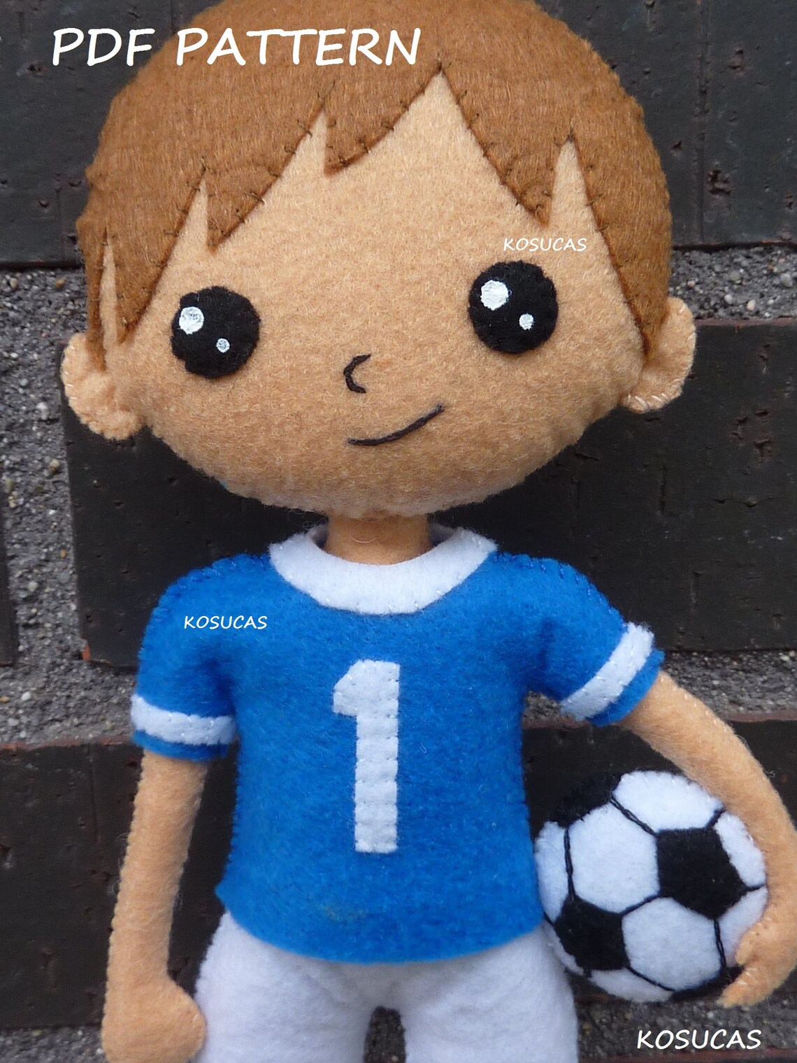 PDF Pattern to Make a Felt Football Player. - Etsy