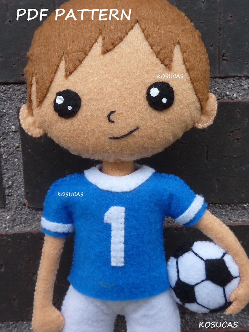 PDF Pattern to Make a Felt Football Player. - Etsy UK