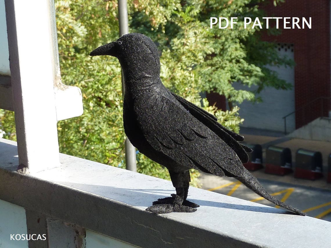 PDF Pattern to Make a Felt Crow. - Etsy UK
