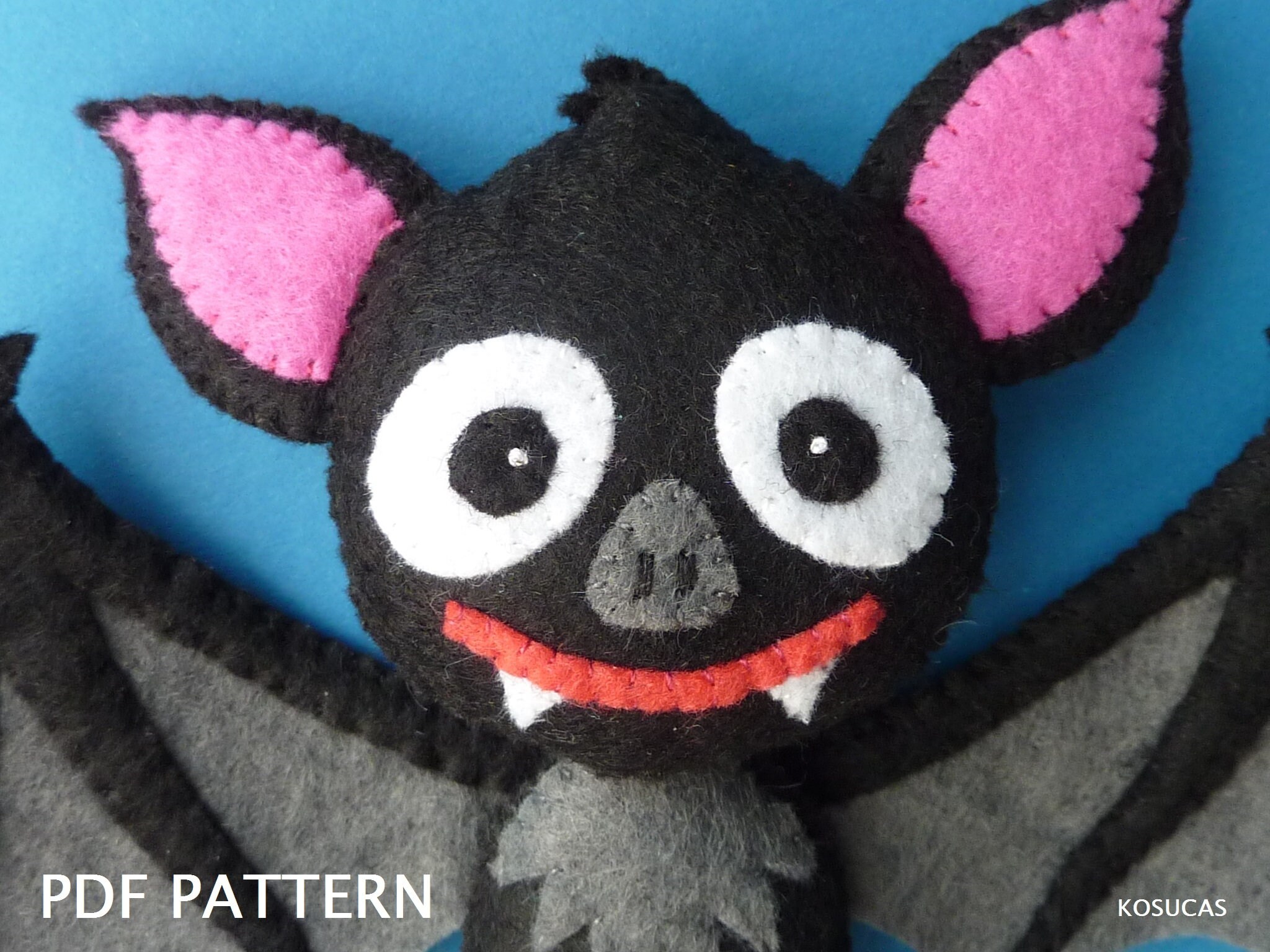 PDF Pattern to Make a Felt Bat. - Etsy