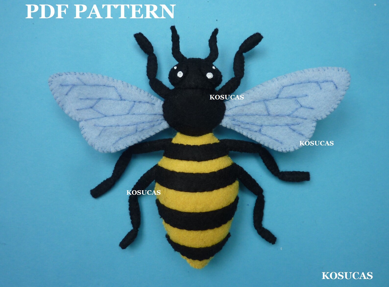 PDF Pattern to Make a Felt Bee. - Etsy