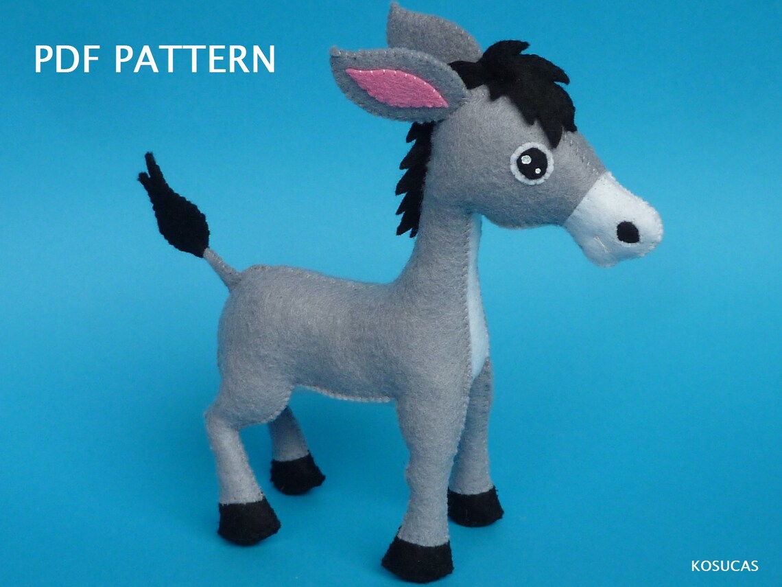 PDF Pattern to Make a Felt Donkey. - Etsy
