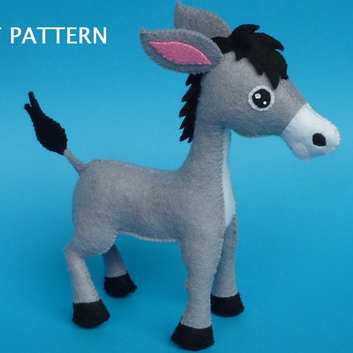 PDF Pattern to Make a Felt Donkey. - Etsy