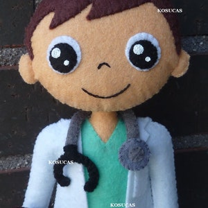 PDF Pattern to Make a Felt Doctor. - Etsy