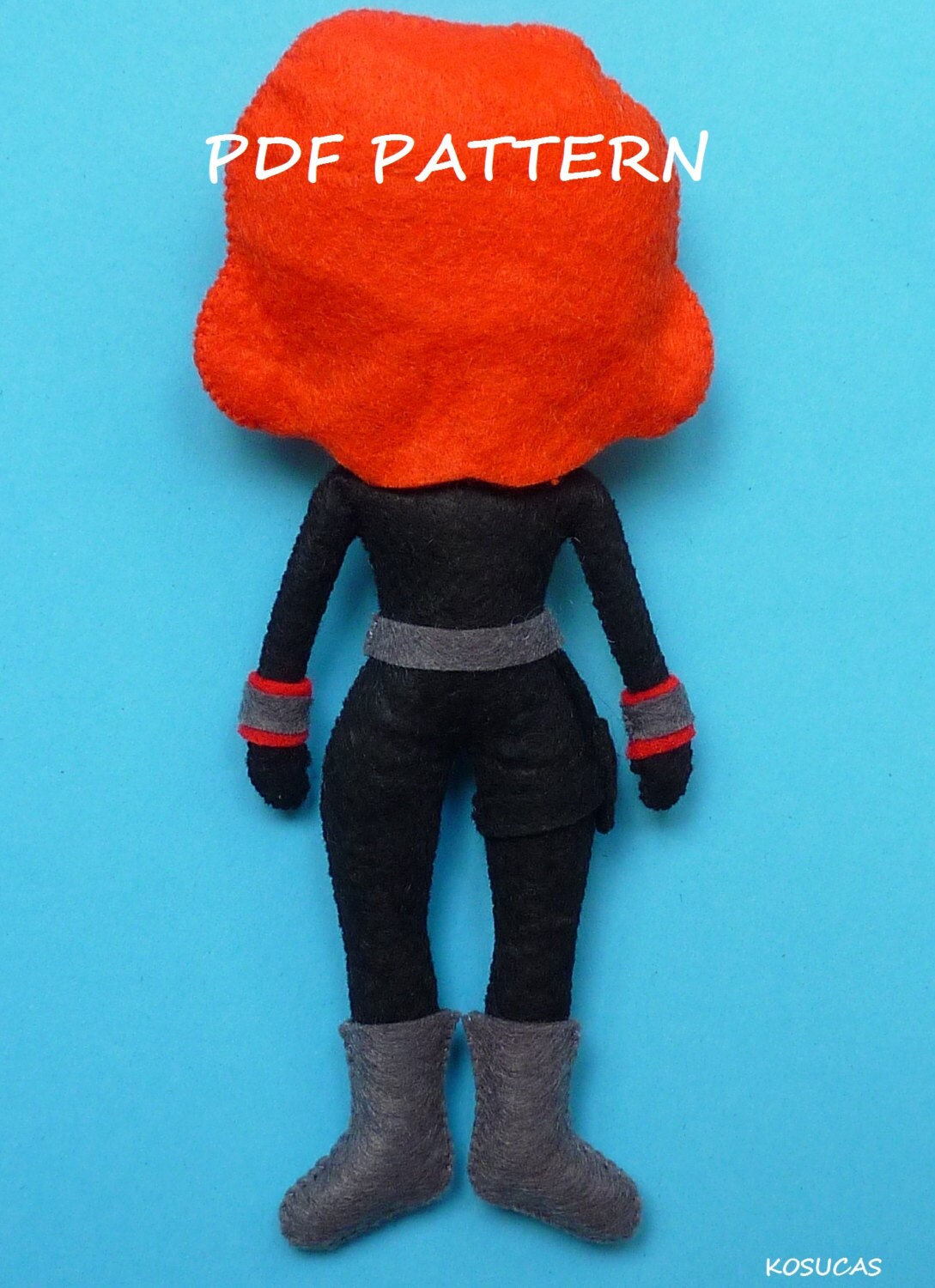 PDF pattern to make a felt Black Widow. - Etsy España