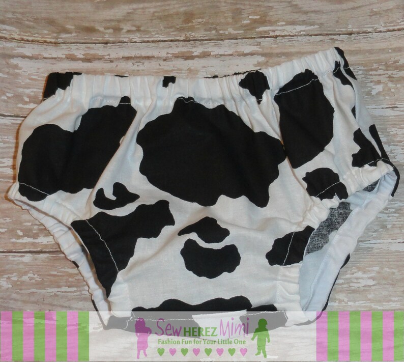 Cow Print FARM Black White Diaper Cover in Sizes Newborn 0-3 - Etsy
