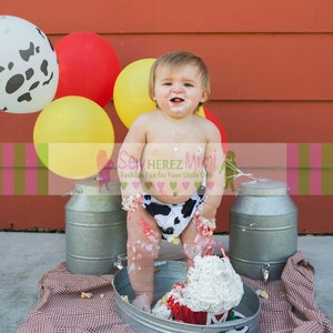 Cow Print FARM Black White Diaper Cover in Sizes Newborn, 0-3 Mos, 3-6 ...