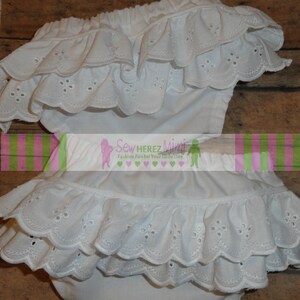 TWINS EYELET Lace Ruffle Diaper Cover Sizes Newborn Thru 24 Months - Etsy