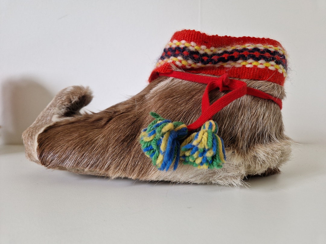 Authentic Saami Boots sami Reindeer Fur Boots Real Fur Boots ...