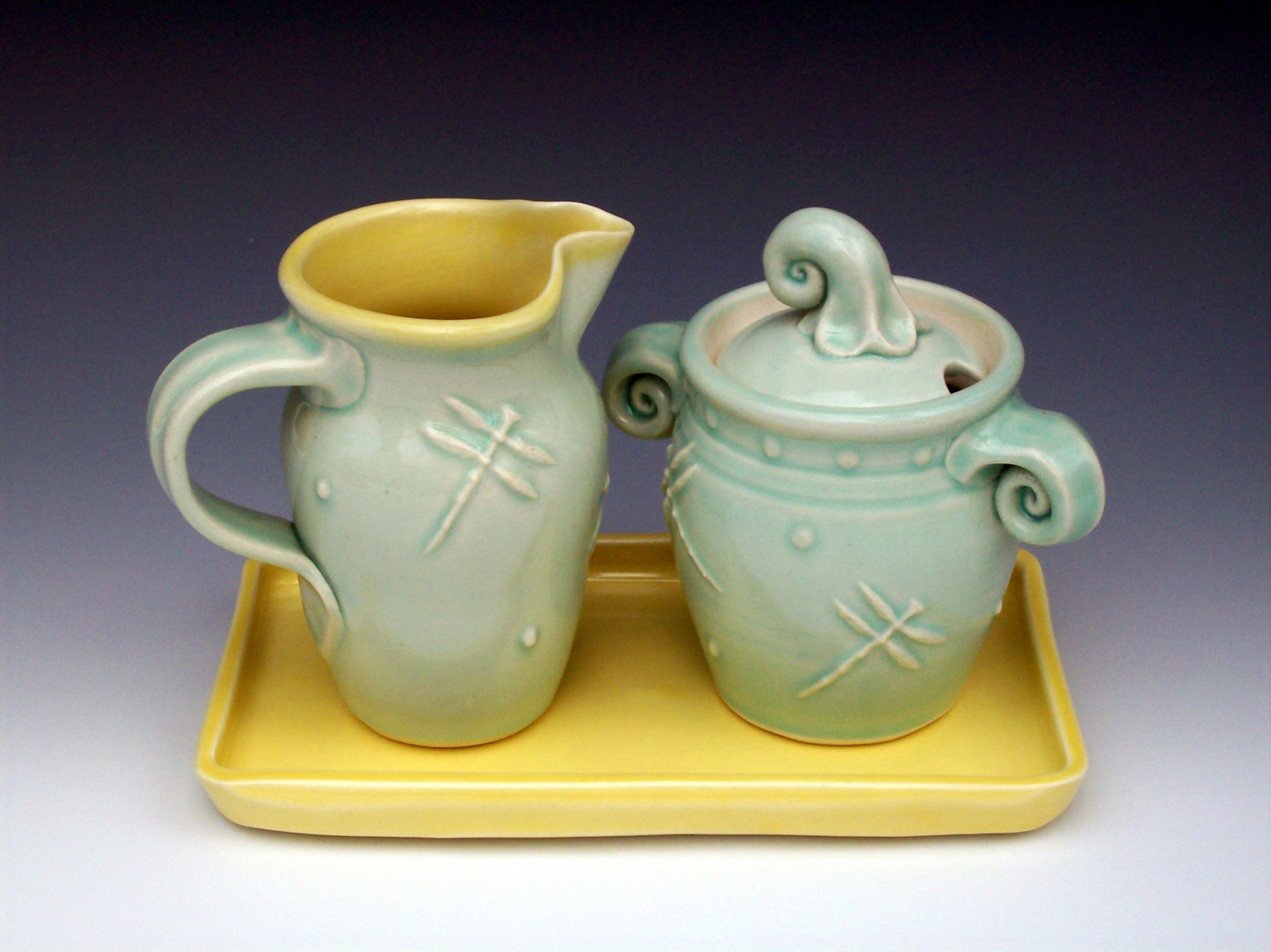 Sugar and Creamer Set Made to Order in Any of My 4 Colors - Etsy