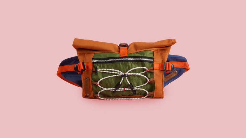 Roll Top Fanny Pack Pattern for Hiking Sewing Pattern - Etsy