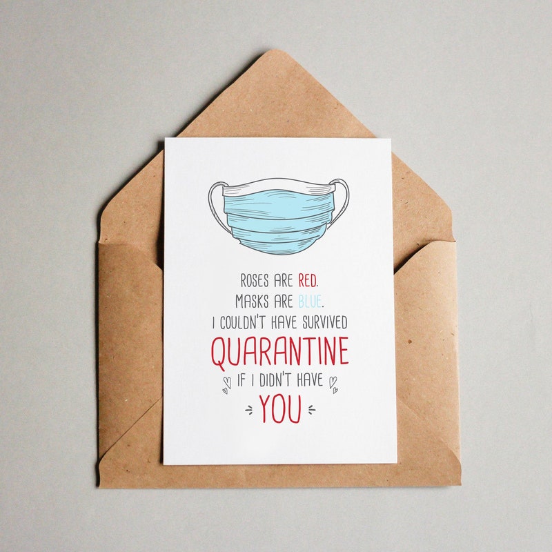 Printable Anniversary Card Quarantine - Etsy
