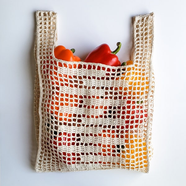 Filet Crochet Bag - Etsy