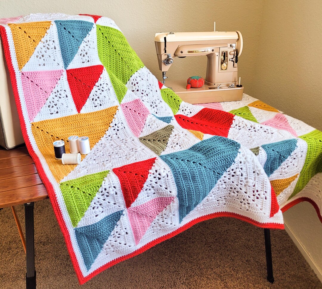 CROCHET PATTERN + Video Tutorial + Charts | Cozy Calico Blanket, quilt ...