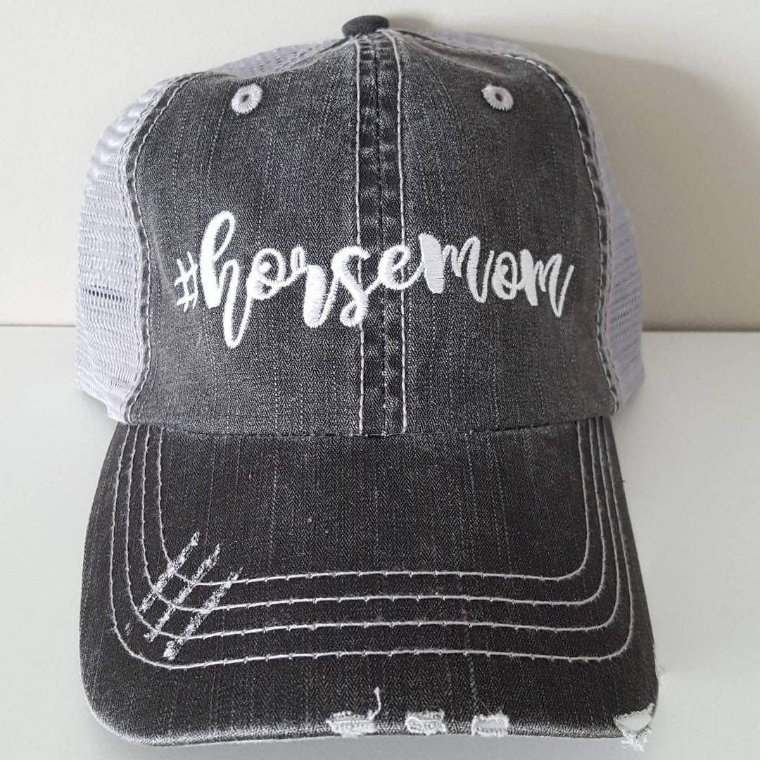 Horse Mom Embroidered Hat With Choice of Thread Colors - Etsy